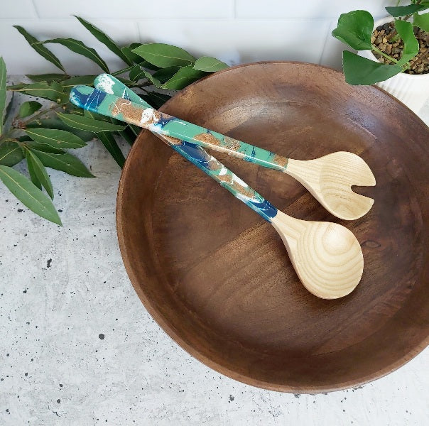 SALAD SERVERS - Resin Art – Belong Design